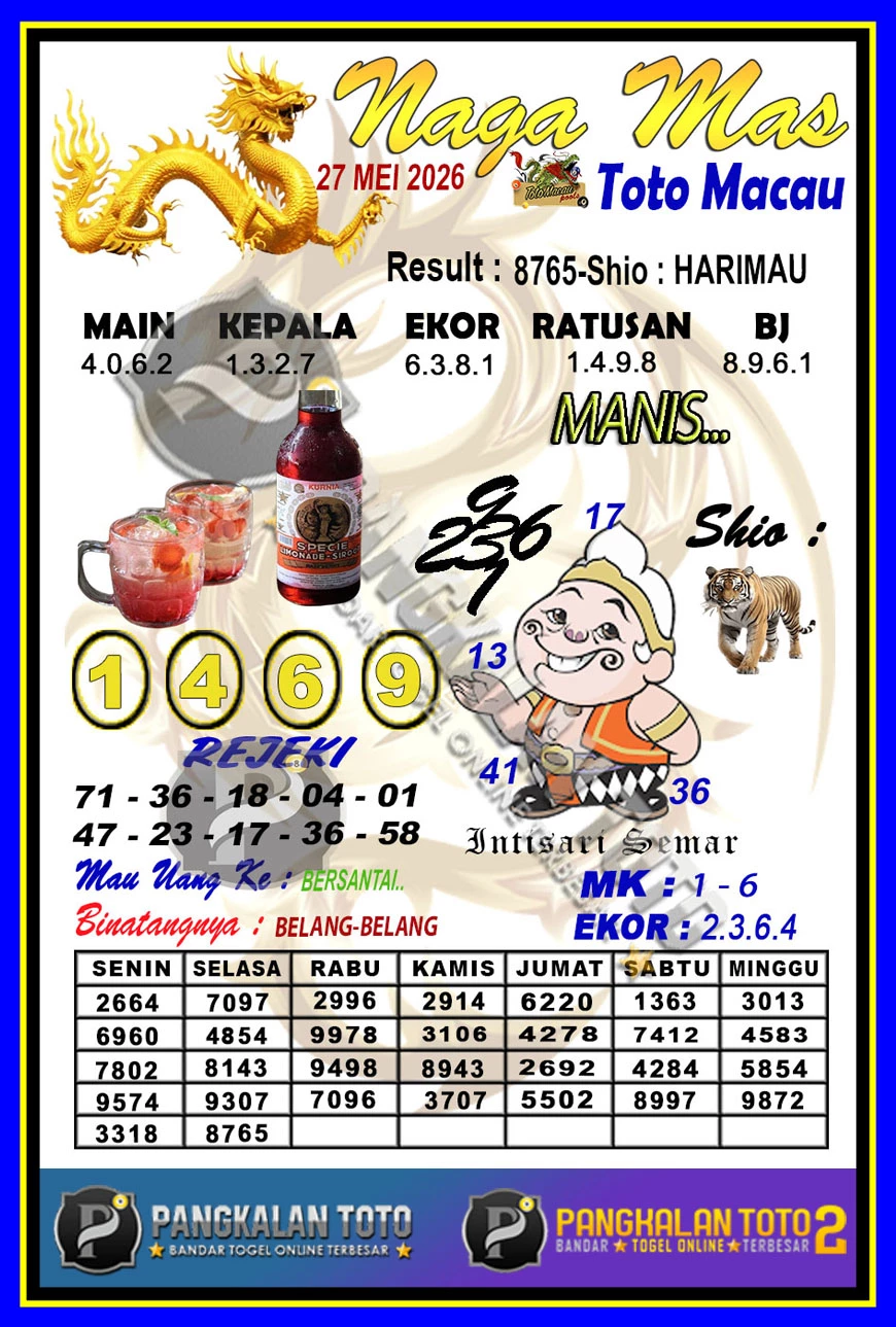 Kode Syair Macau Hari Ini 27 Mei 2026 - TogelPools
